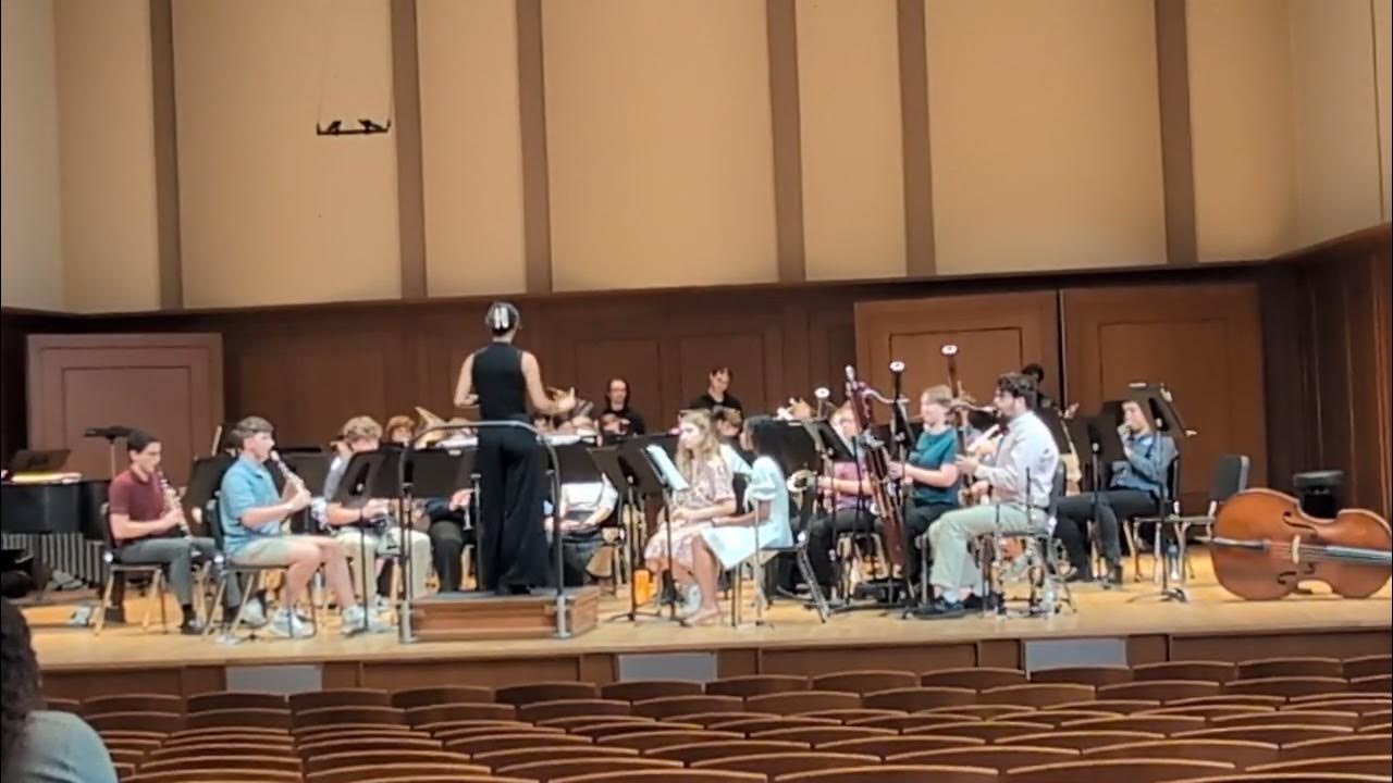 Katherine conducting the UNC wind ensemble - YouTube