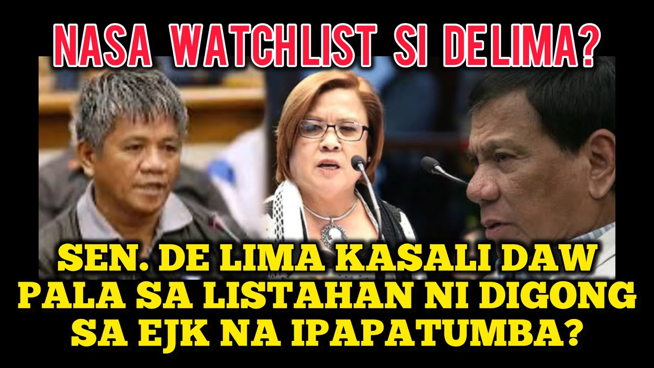 OMG! LEILA DE LIMA, KASAMA DAW SA LISTAHAN NG DAVAO D3ATH SQUAD NI ...