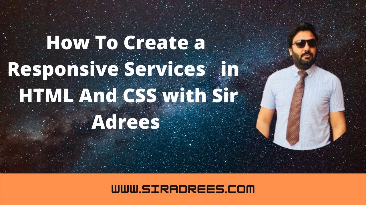 How To Create Responsive Service Session In Html And Css By Sir Adrees Adrees Academy For