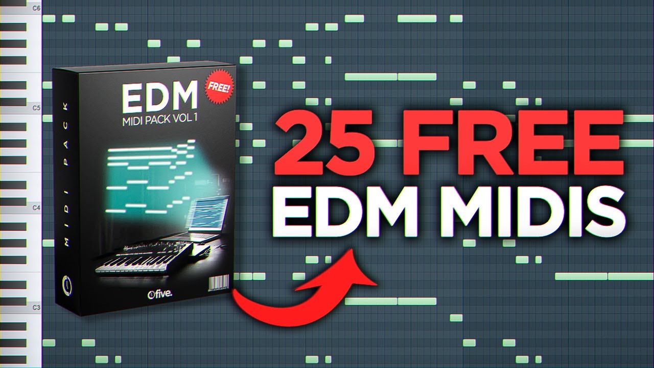 FREE EDM MIDI PACK Vol 1 (Free Download) - YouTube