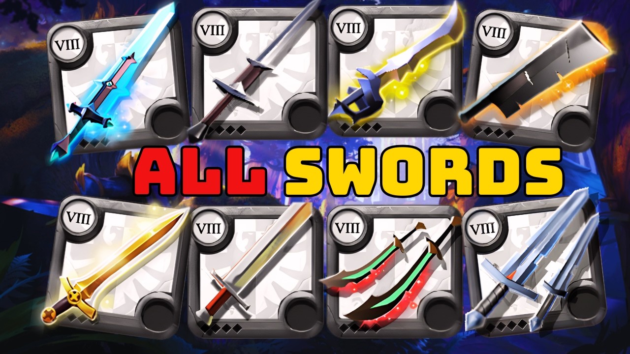 Using ALL The Swords In the Mists l Albion Online - YouTube