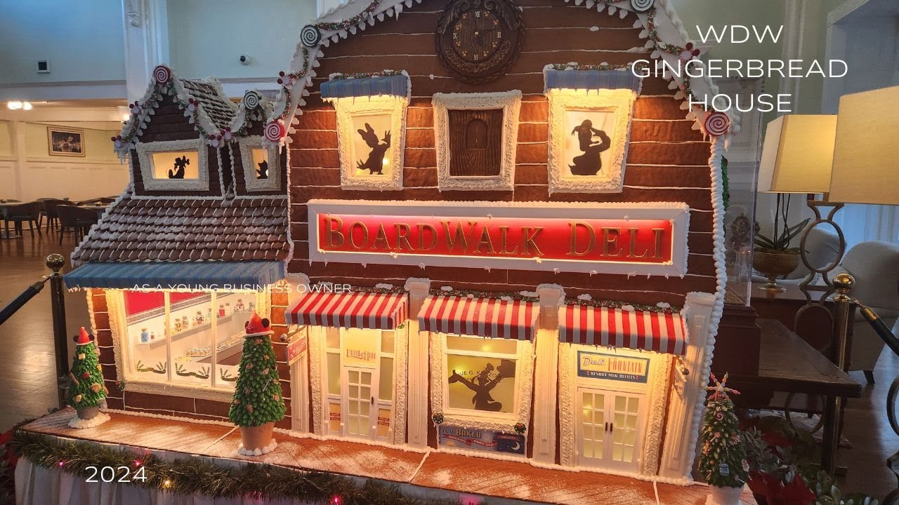 WDW Boardwalk Gingerbread House 2024 - YouTube