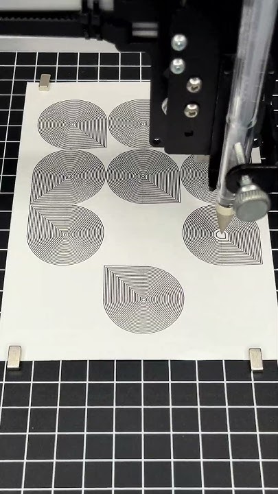 Simple Pattern Drawing with Pen Plotter Machine #architecture #lineart - YouTube