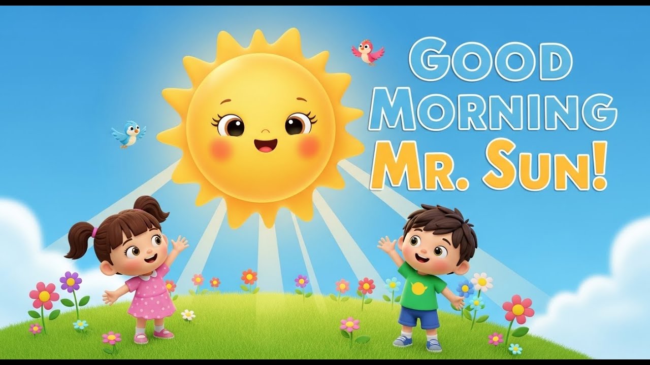 Good Morning Rhymes 🌞 Hello Mr. Sun + Pollution Rhymes | Kids Songs ...