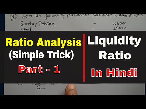 #1 RATIO ANALYSIS (Trick for Formula's ) in Hindi with solved Example By JOLLY Coaching - YouTube