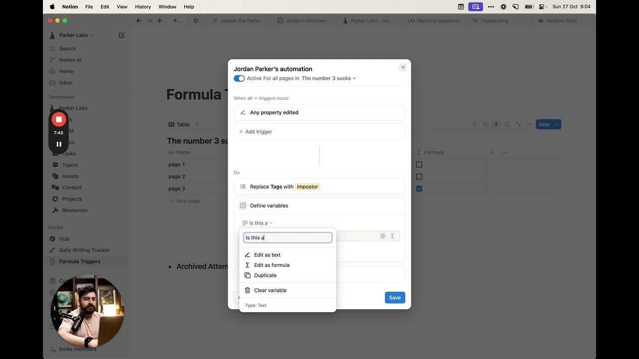How to use a Notion Formula as an automation trigger - YouTube