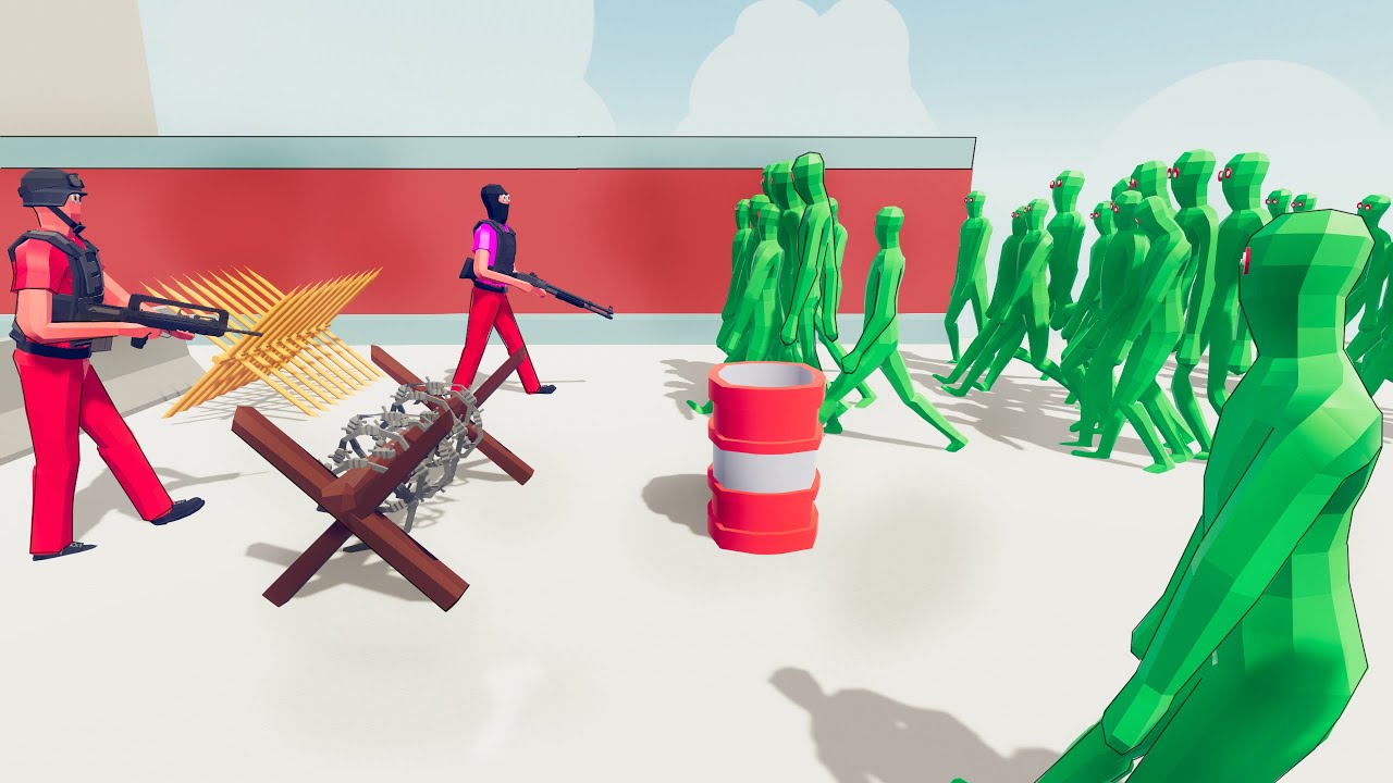 Zombie 100 Units vs Army Soldier - Totally Accurate Battle Simulator ...