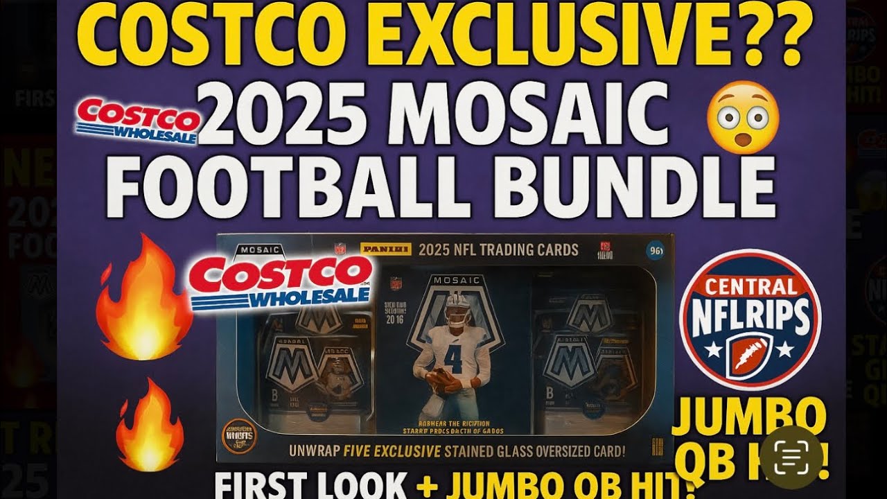 JUST DROPPED! 🔥 2025 Mosaic Costco Football Bundle Box — STAINED GLASS ...