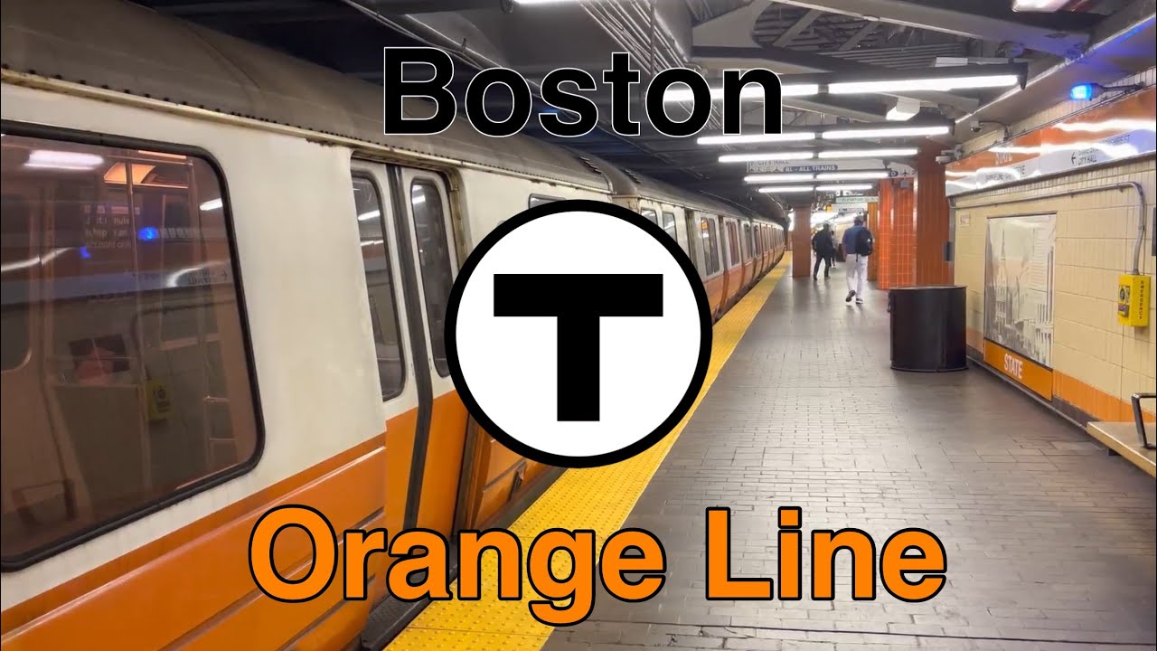 MBTA Boston “T” Subway – Trains on the Orange Line - YouTube