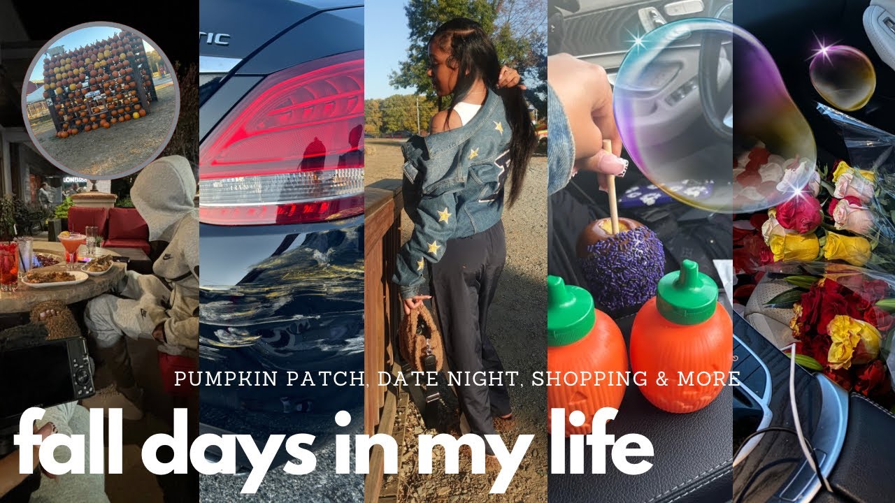 FALL DAYS IN MY LIFE : pumpkin patch, date night, shopping, car vibes, my car got hit :( & more ...