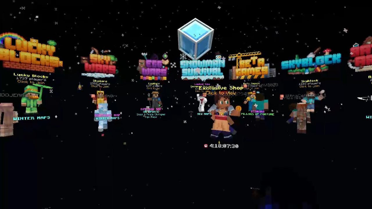 Minecraft: Online Gameplay & Exploring the Lobby - YouTube