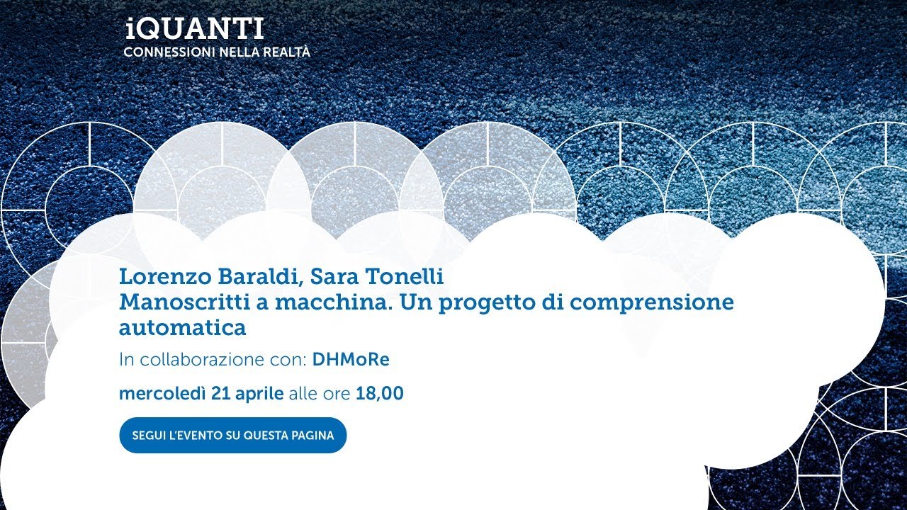 Lorenzo Baraldi, Sara Tonelli | Manoscritti a macchina. Un progetto di ...