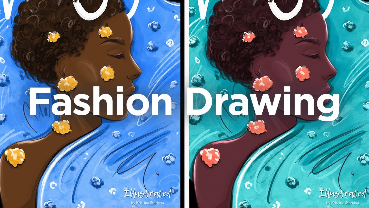 How To Draw an African American woman - YouTube