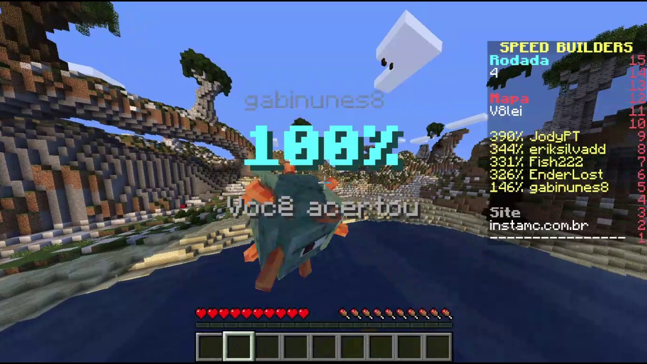 Minecraft speed builders ft commandGames - YouTube