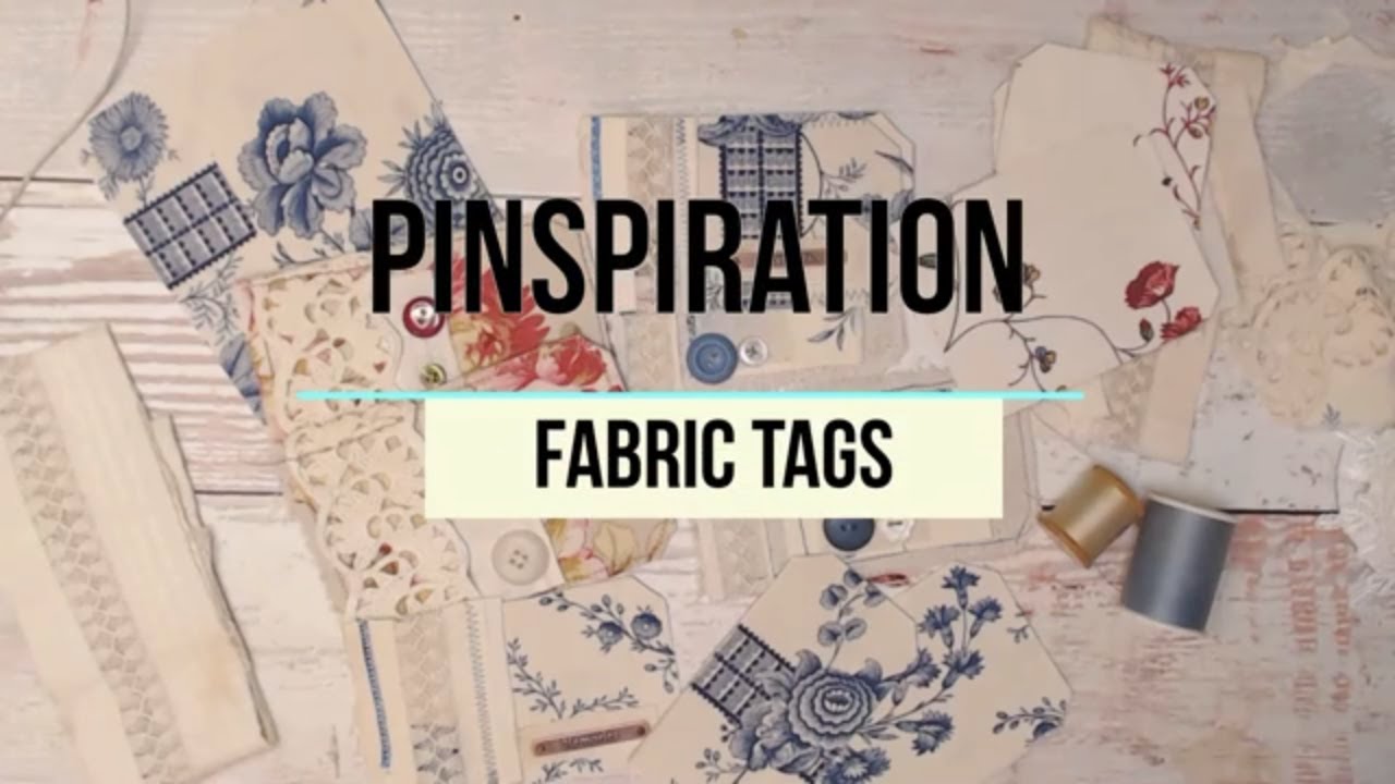3 Ways To Make Fabric Tags for your Journals - YouTube
