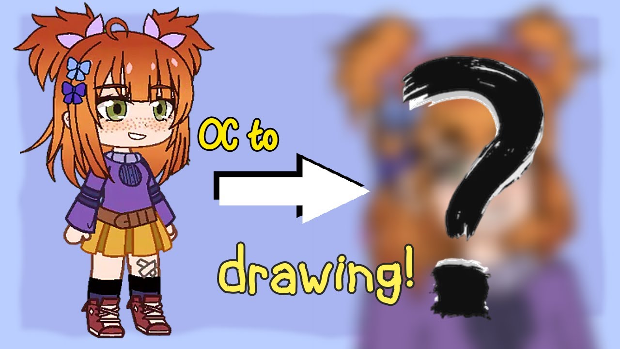 Creating an OC in Gacha Club and drawing it! [SPEEDPAINT] - YouTube