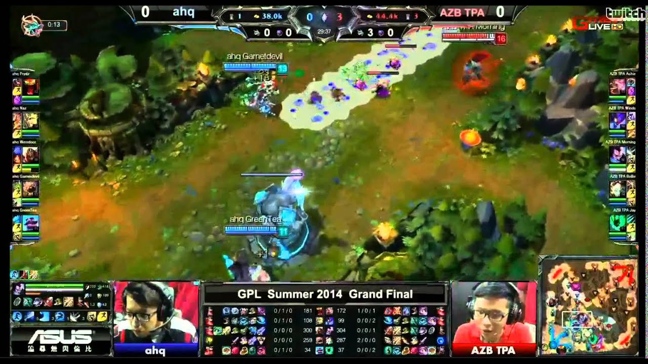 2014-8-16 LEAGUE OF LEGENDS LOL GPL 夏季賽 冠軍戰 Grand Finals ahq vs. AZB ...