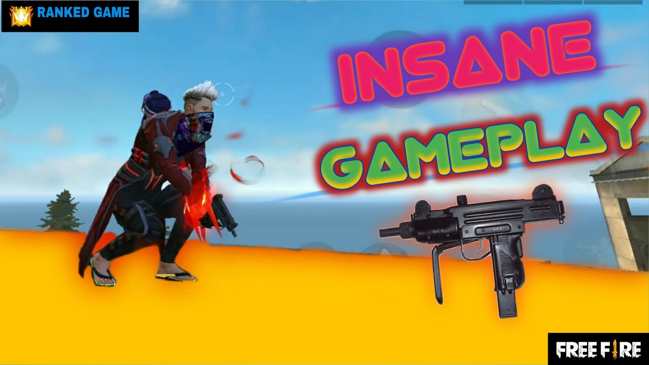 Mini Uzi Free Fire || Solo Ranked Gameplay || It's possible - YouTube