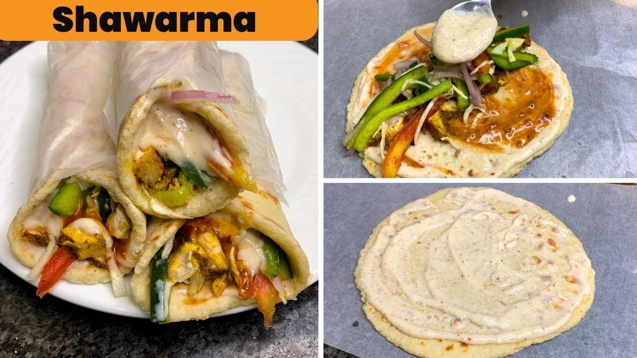 Chicken Shawarma Recipe At Home 🍗 | Step-by-Step Recipe for ...