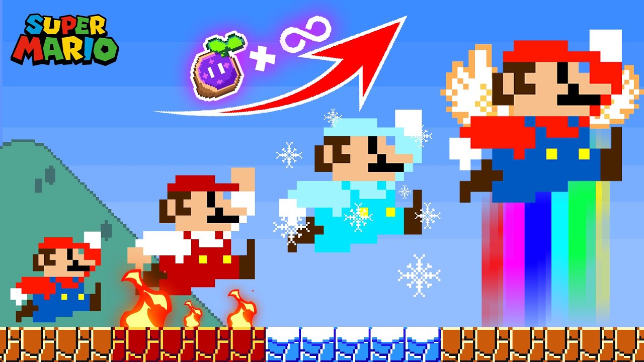 Mario JUMP Higher with Every Seed Powerups - YouTube