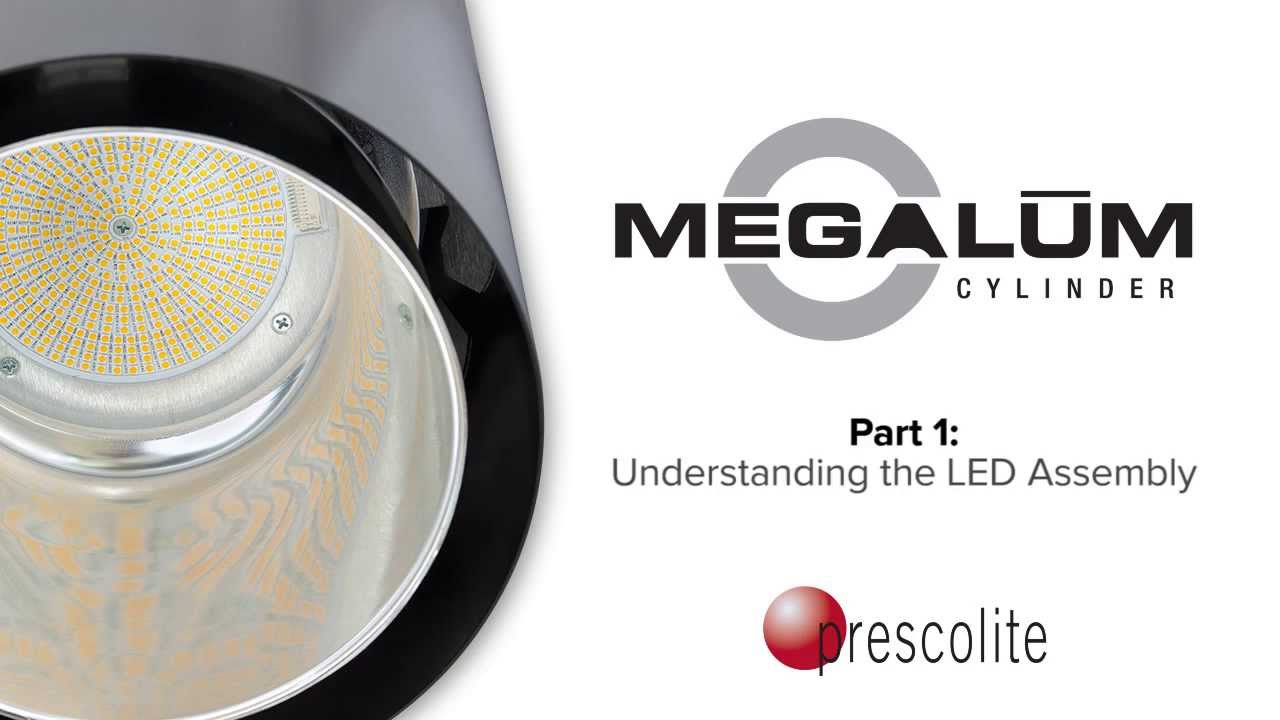 Prescolite MC10 Megalum Cylinder LED Assembly - YouTube
