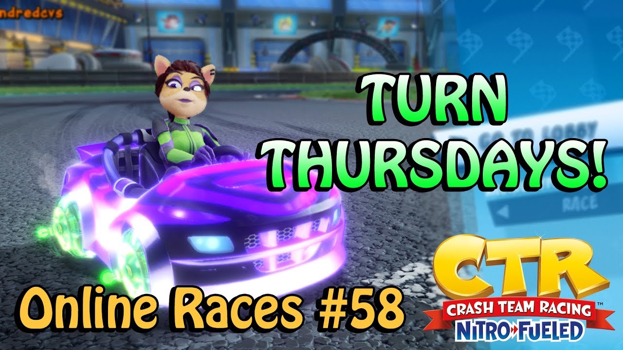 TURN THURSDAYS! CTRNF LIVE STREAM Online Races #58 SPOOKY GRAND PRIX ...