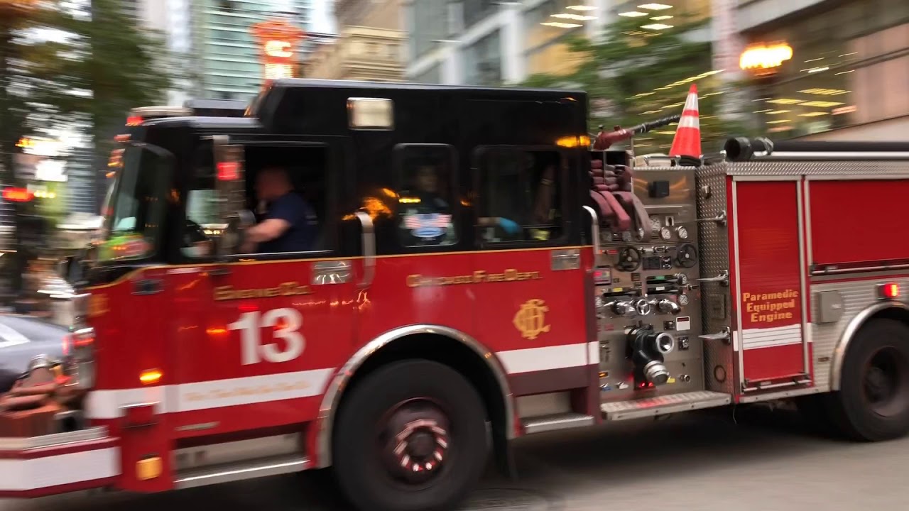 Chicago Fire - Engine 13 Responding - 6-14-19 - YouTube