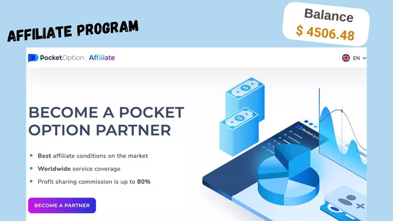 Pocket Option - How to make money Pocket Option Affiliate program for passive income - YouTube