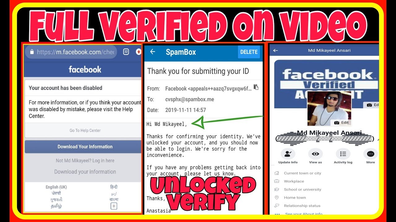 How To Verify Facebook Account 2019-20 | Fb Full Verified New Method ...
