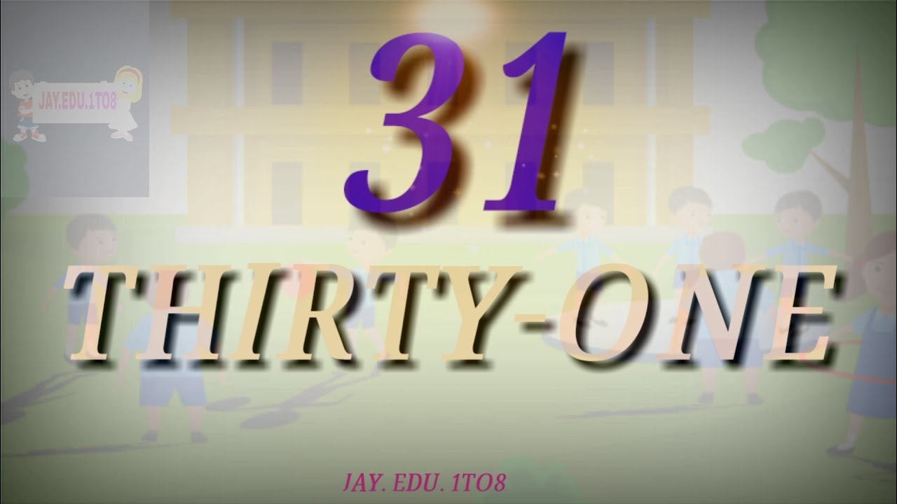 31 to 40 Learn Numbers 31 to 40 Spelling English |31 To 40 Number Words ...