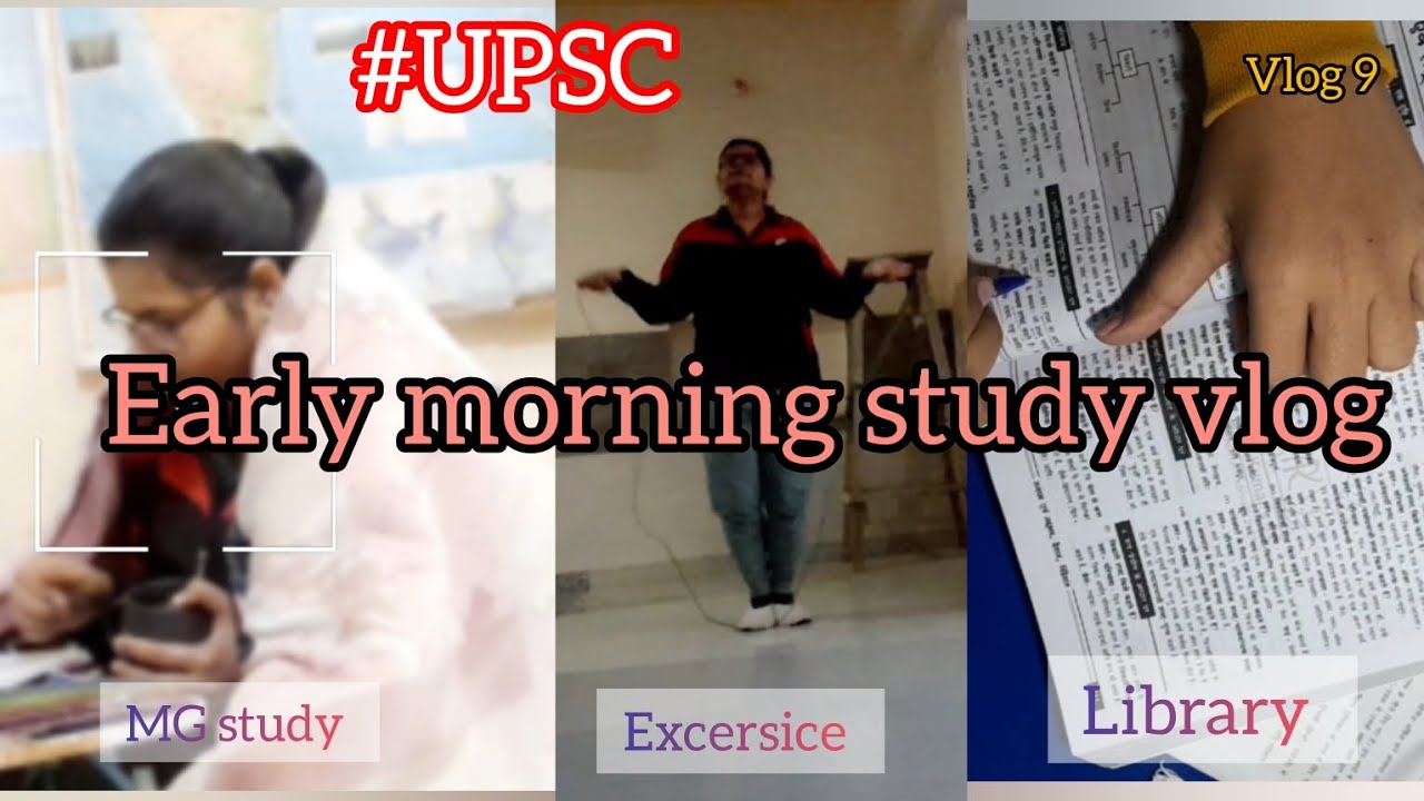 early morning study vlog #upsc #vlog #motivation #studyroutine Ekta ...