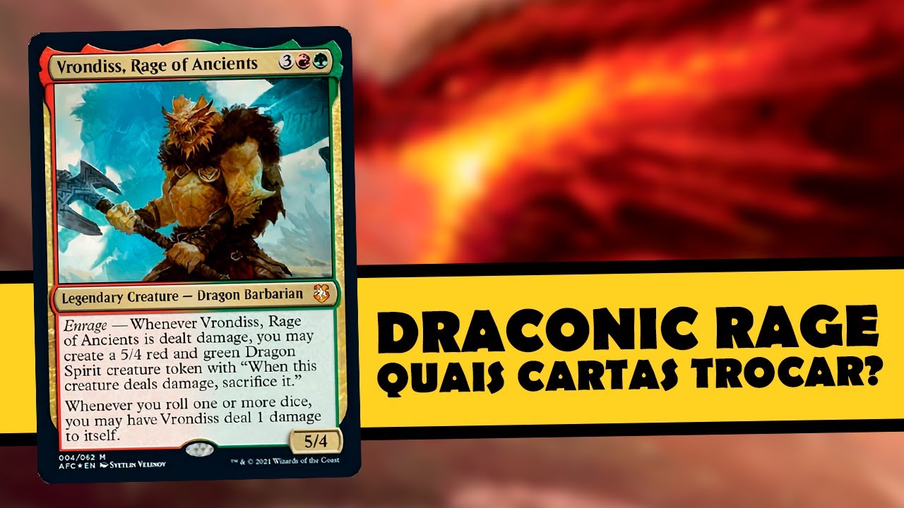 Upando o Commander da fúria dos dragões | BUDGET | D&D Commander Precon ...