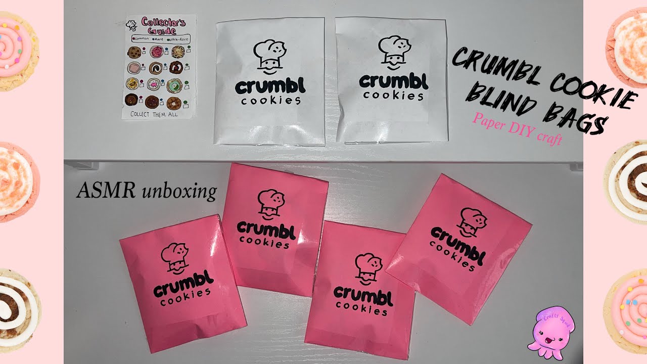 CRUMBL COOKIE BLIND BAG OPENING | Paper Squishy DIY | ASMR - YouTube