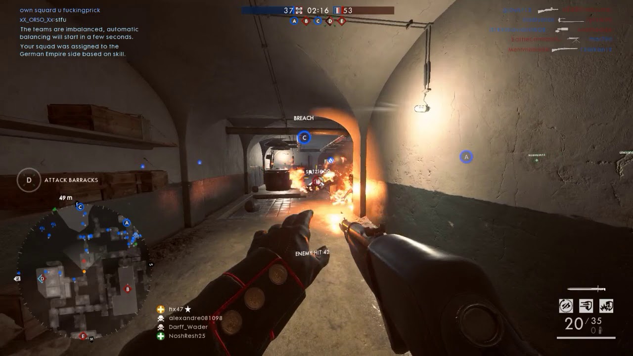 Battlefield 1 | M1907 SL Sweeper - YouTube