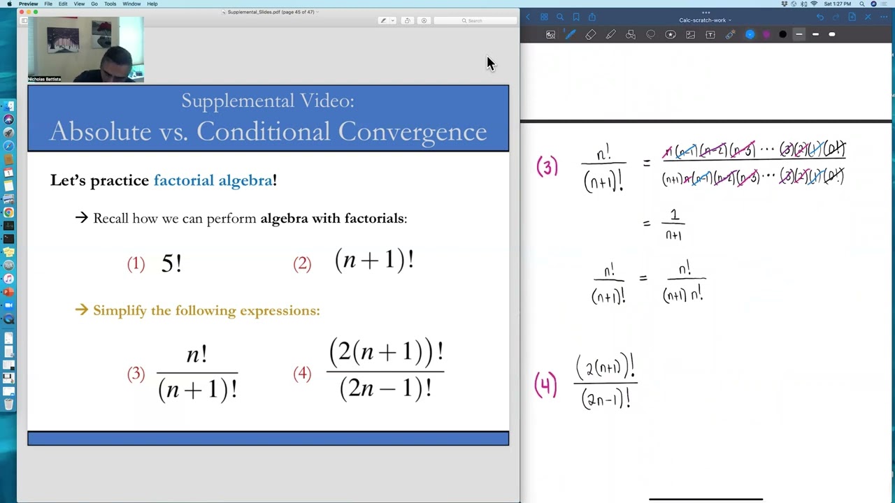 Supplemental Video: Absolute Convergence, Conditional Convergence, or ...