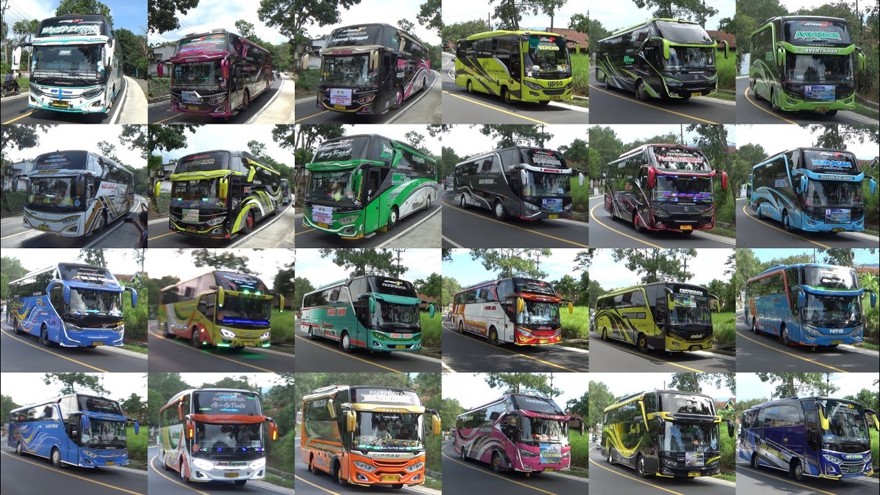 Mobil Bus Telolet Winspector, Andromeda, Starboy, MMJ TRANS, GM TRANS ...