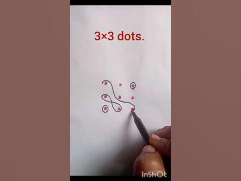 Easy rangoli * Small rangoli * Beginners muggu *3×3 dots. - YouTube