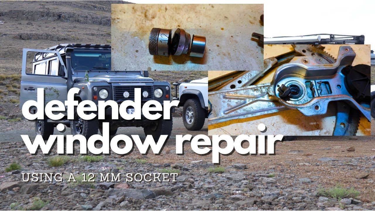 Land Rover Defender Electric window mechanism repair using 12mm socket ...