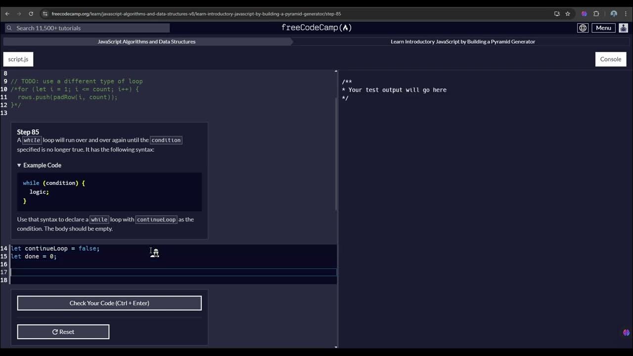 Building a Pyramid Generator Javascript 85 - YouTube