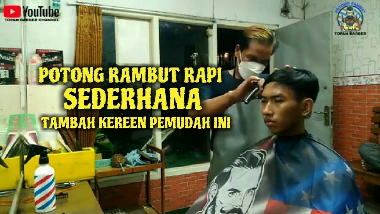 POTONG RAMBUT RAPI SEDERHANA - YouTube