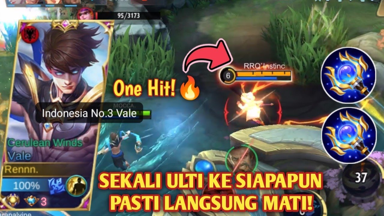 VALE 1 HIT DAMAGENYA BENER² GAK NGOTAK! BUILD VALE TERSAKIT 2022 | VALE ...