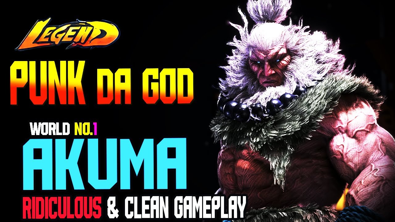 SF6🔥 PunkDaGod World No.1(AKUMA) Big Damaged Combos Master !🔥Ranked ...