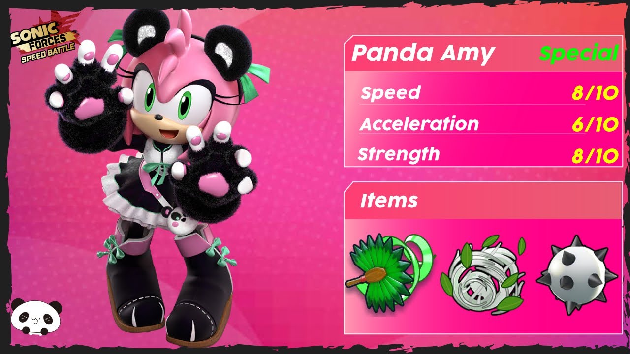 Sonic Forces Speed Battle ~ 🐼 Panda Amy 🐼 14 ~ Gameplay - YouTube