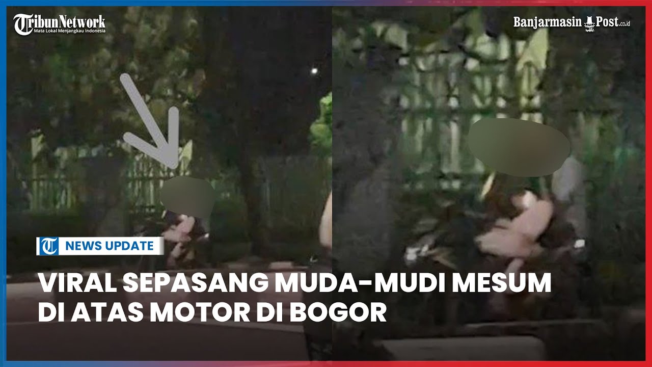 Viral Sepasang Muda-mudi Mesum di Atas Motor di Bogor - YouTube
