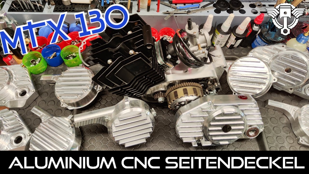 Simson MTX Motor mit CNC gefrästen Kupplungsdeckel und ...