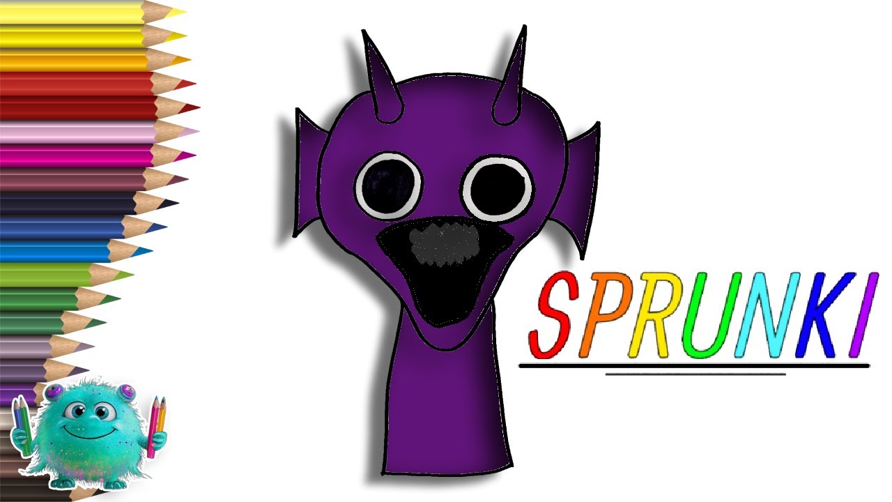 How to Draw Horror Durple – Incredibox Sprunki ️🎨 - YouTube