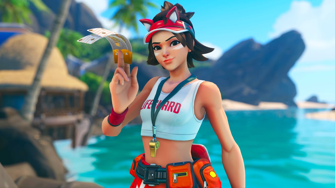 NEW Lifeguard Kiriko Skin Showcase | Overwatch 2 - YouTube
