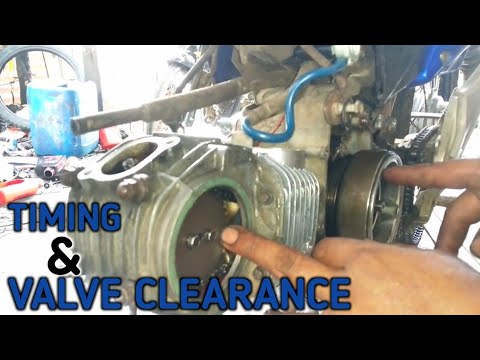 HOW TO TIMING CAM CHAIN SPROCKET XRM125/WAVE125 | VALVE CLEARANCE - YouTube