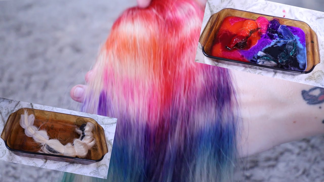 Tie dye hair color! - YouTube