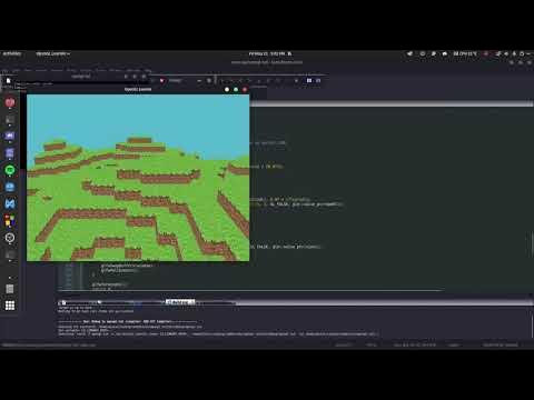 Chunk generation w/ Simplex Noise test C++ OpenGL - YouTube